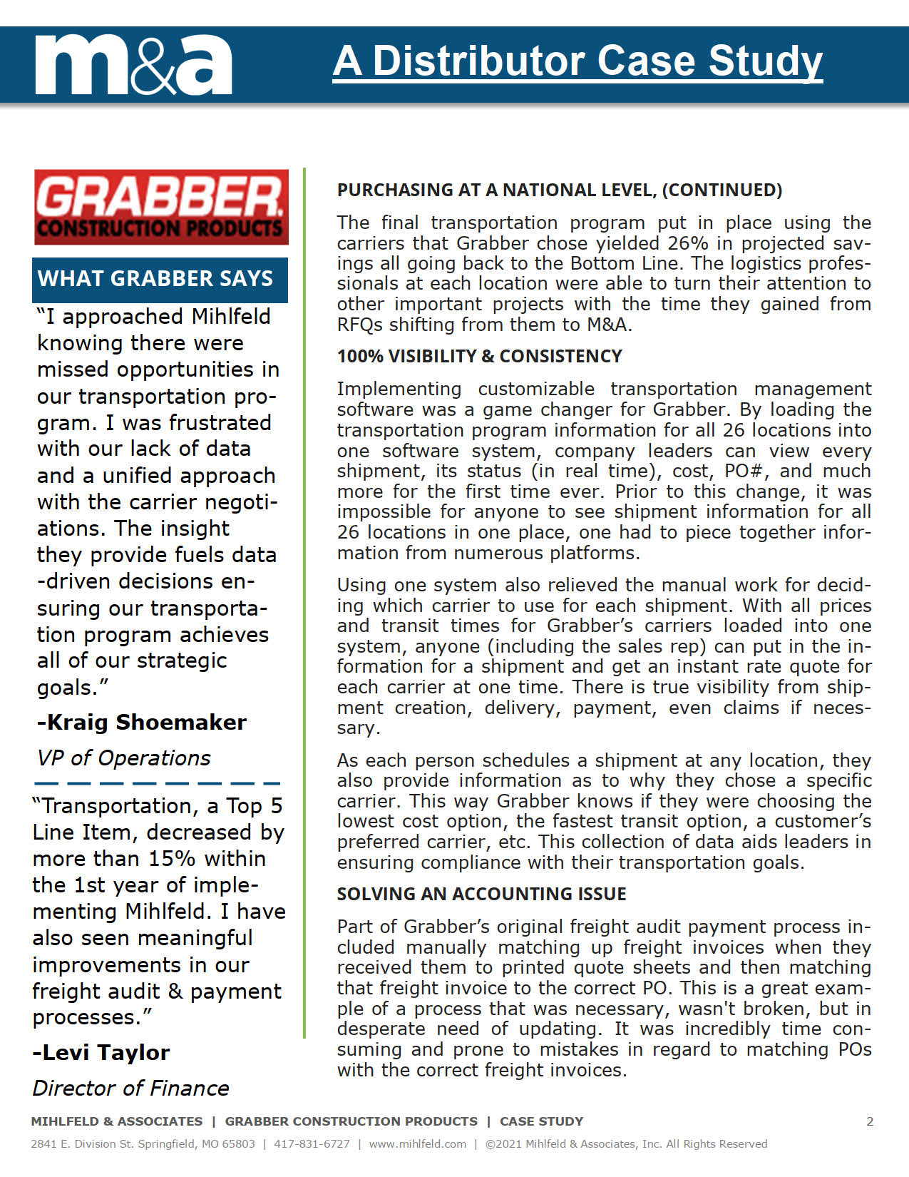 Grabber Construction Products Case Study